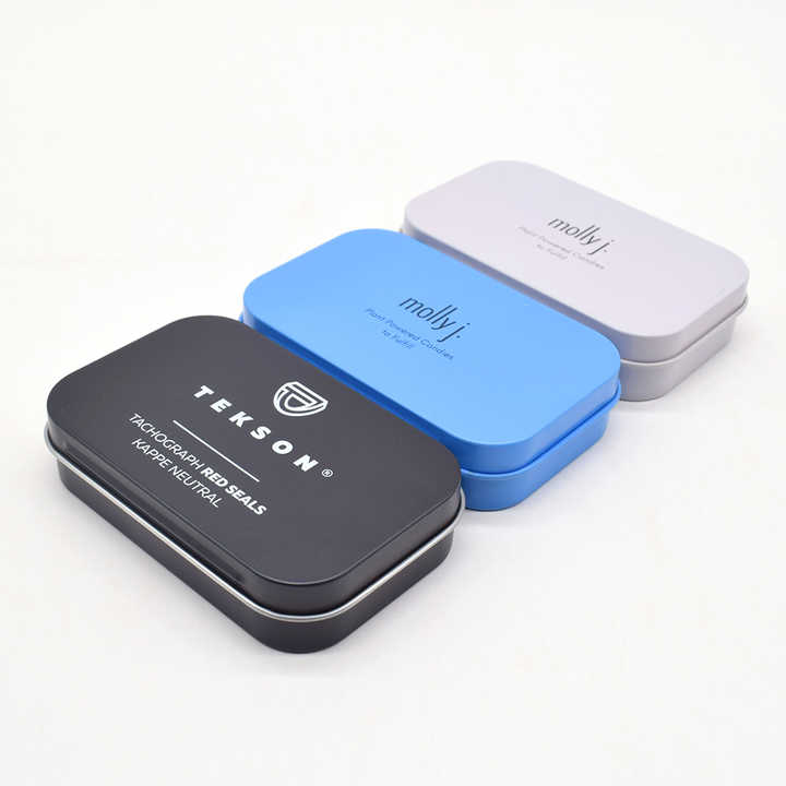 Custom Empty Small Metal Rectangular Tin Box for Sweets
