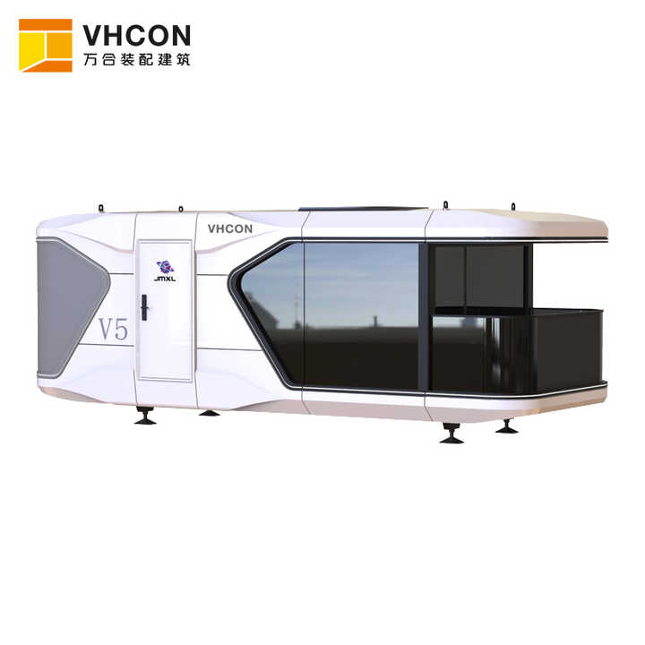 Luxury Camping Space Capsule Prefab Cabin Glass Moving House Modern ...