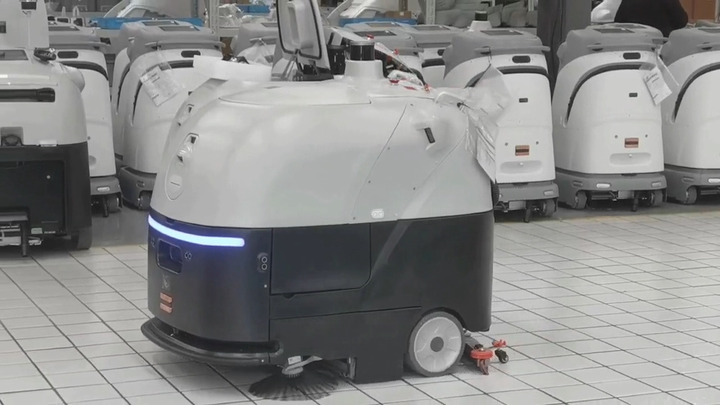 Unmanned Automatic Industrial Robot Floor Scrubber Dryer Mopping ...