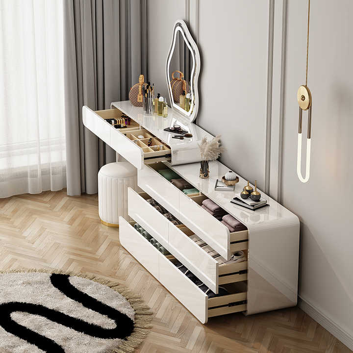 Modern Nordic Designs Dressing Table with LED Mirror