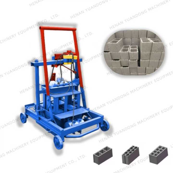Mini Manual Home Use Hollow Brick Making Machine 4" 6" Block Interlock ...