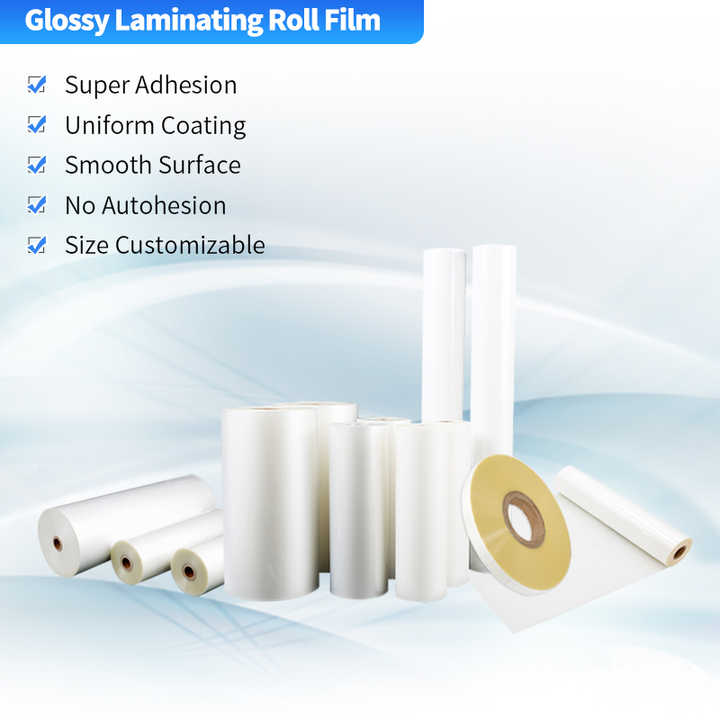 Yidu Glossy & Matte PET Thermal Laminating Film Roll 32mic X 620mm X ...