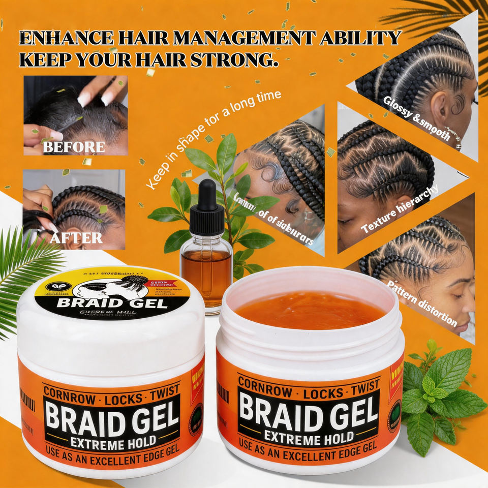 African Braids Conditioning Gel-Protein-Rich Water-Based Shine Anti ...