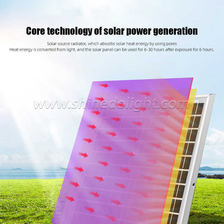 Rechargeable Standing Fan with Solar Panel - Shinedo SD-SF002