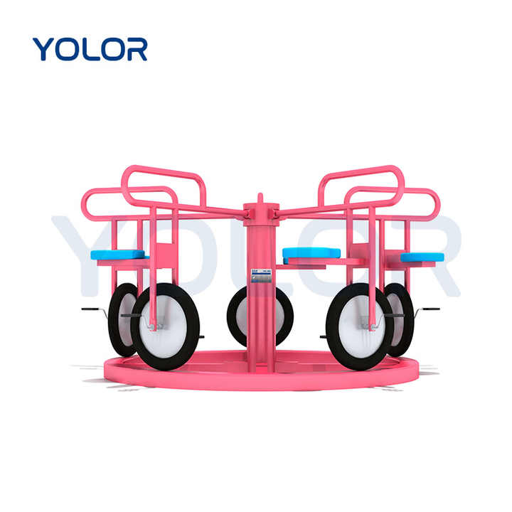 Outdoor Playground Human Powered Amusement Park Rides Carousel ...