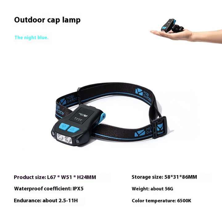 Mobi Garden Rechargeable LED Headlamp Ultra-Lightweight Camping Lantern ...
