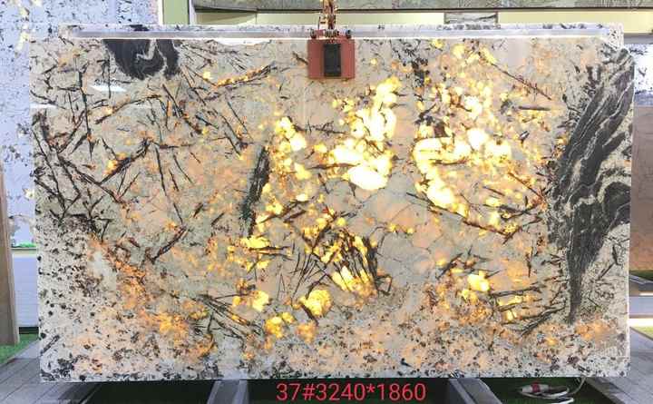 Brazilian Patagonia Onyx Marble Slab - Backlit Bookmatched Decorative ...