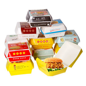 Versatile for kfc sizes paper burger packaging box Items - Alibaba.com