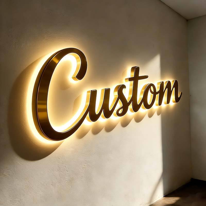 Factory Direct Custom Metal Letters with Led Lights Backlit Sign Led ...