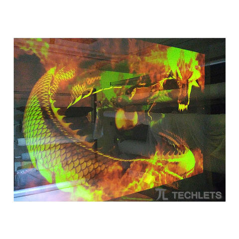 Transparent Holographic Mesh Projector Screen 3D Hologram Projection ...