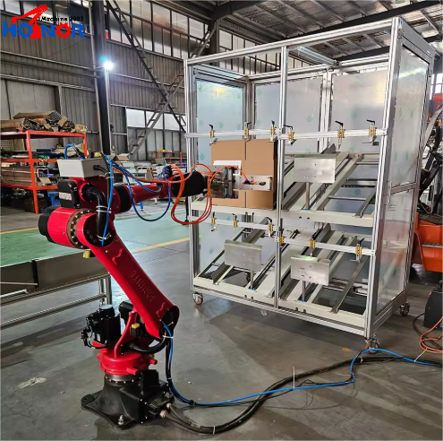 Robot Arm Carton Erector Packer Machines Line Bottle Robot Case ...