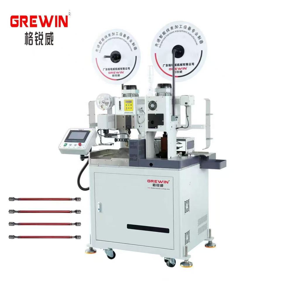 4200pcs/h HMI Stripping and Crimping Machine Two Sides Automatic ...