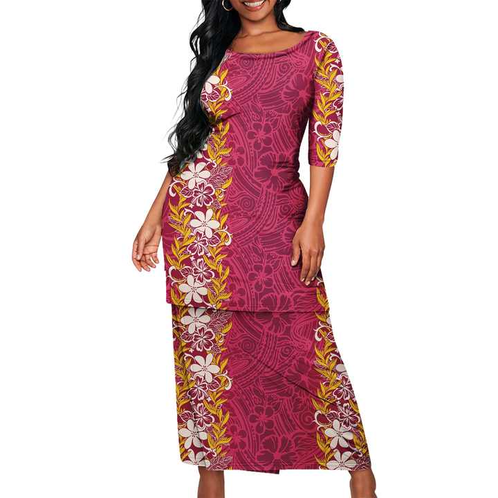 Customized Women Two Piece Islander Style Dress Sets Dresses for Women ...