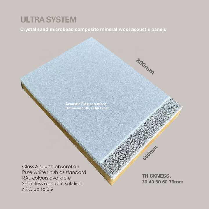 Smooth for Finish Curved Surfaces Acoustic Plaster Spray Applied Sand ...