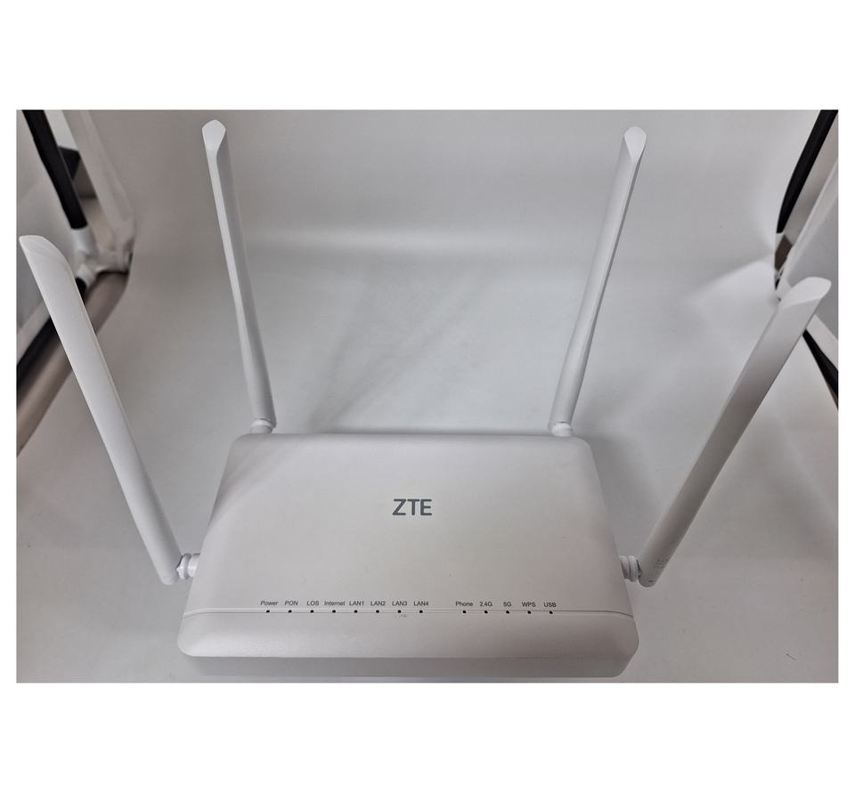 ZTE F6600P - Wifi 6 ONU with 4GE, 1POTS, 1USB, 2.4G/5G