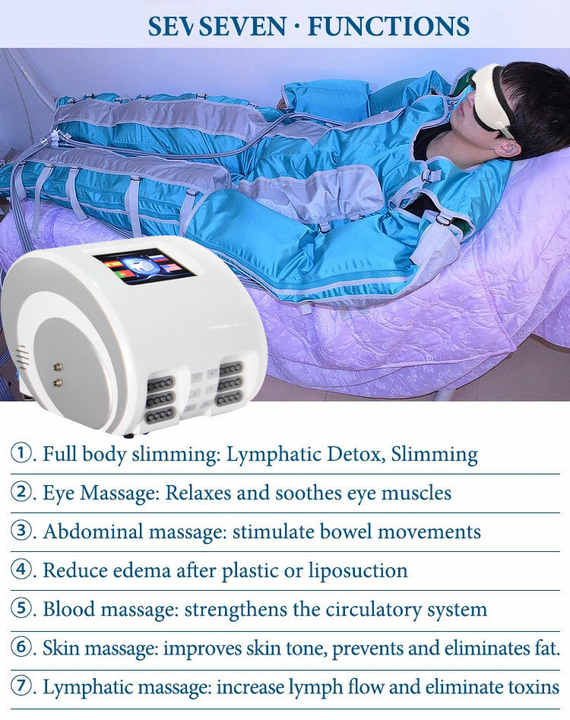 Whole Body Arm Belly Pressotherapy Lymphatic Drainage Leg Massager air ...
