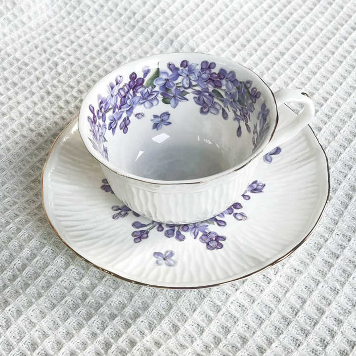 Monet's Back Garden Romantic Purple Lilacs Design Fine Bone China ...