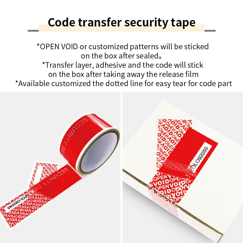Tamper Proof Security Void Opened Tape Supplier