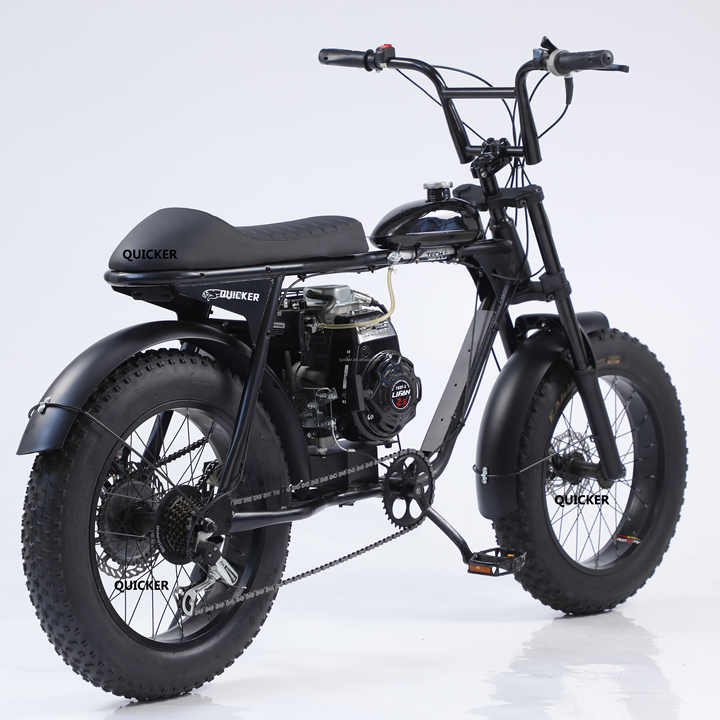 Lifan 2.5 gas scooter 4 stroke 79cc 80cc engine bike fat tire motorised pedal bicycle motorized ...