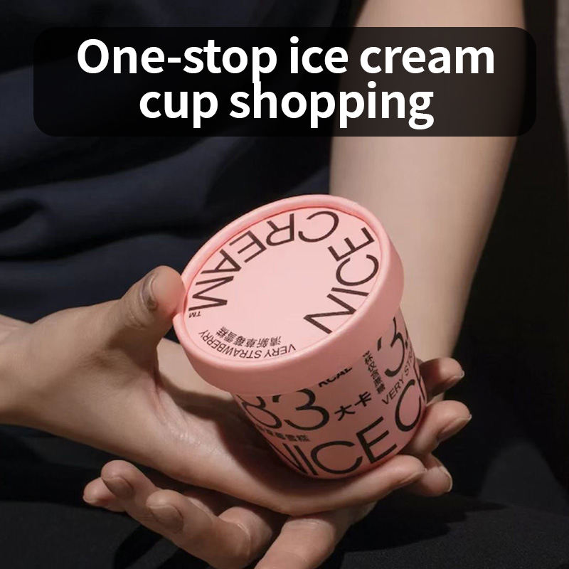 JAHOO PACK - Disposable Biodegradable Ice Cream Cups