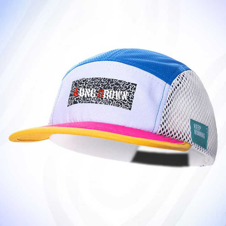 Wholesale Custom Logo 5 Panel Sport Running Hat - Lightweight & Durable