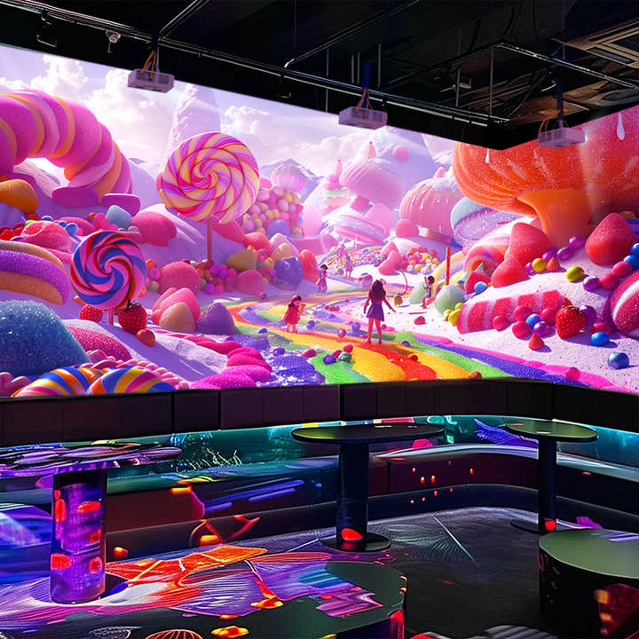 Interactive 360 Degree Projection Room Immersive Technology Modern ...