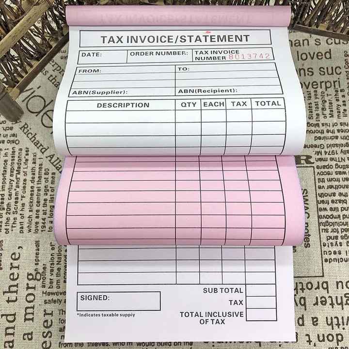 Sales Order and Cash Receipt Invoice Book - 50 Carbonless Copy Paper