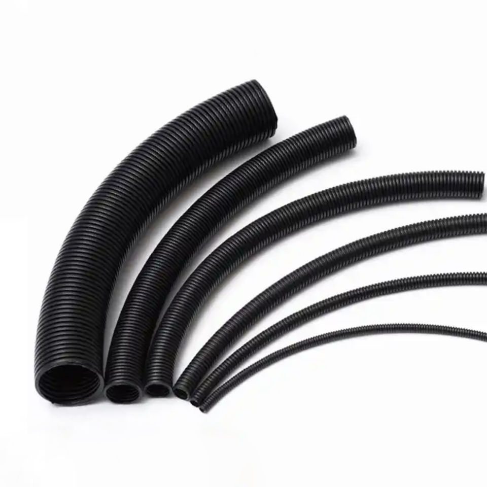 Pa Nylon Black Orange Flame Fire Resistant Flexible Cable Corrugated ...
