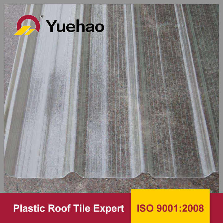 clear FRP translucent virgin pvc plastic roof tile raw building ...