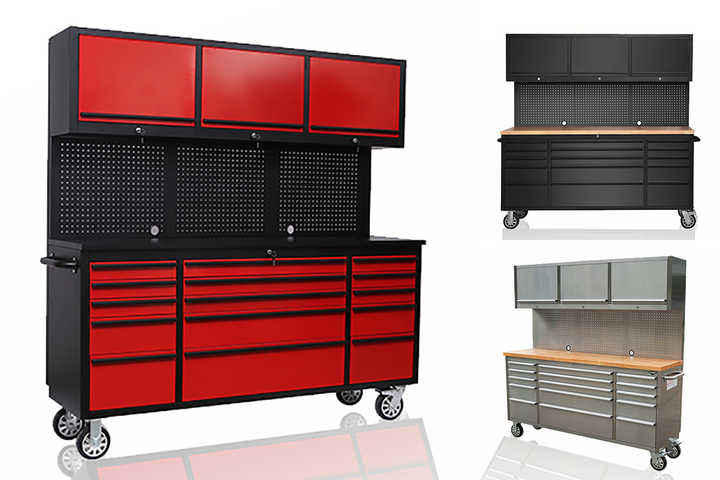 Hyxion Heavy Duty Metal Garage Car Workshop Bench Storage