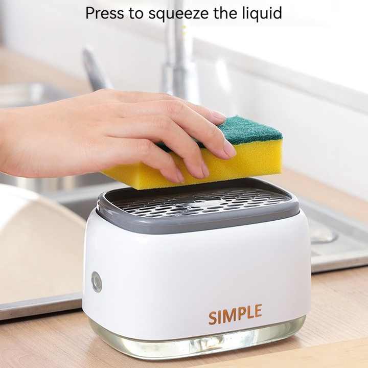 Sesame Kitchen Wall Mounted Detergent Dispenser Press Type Detergent ...
