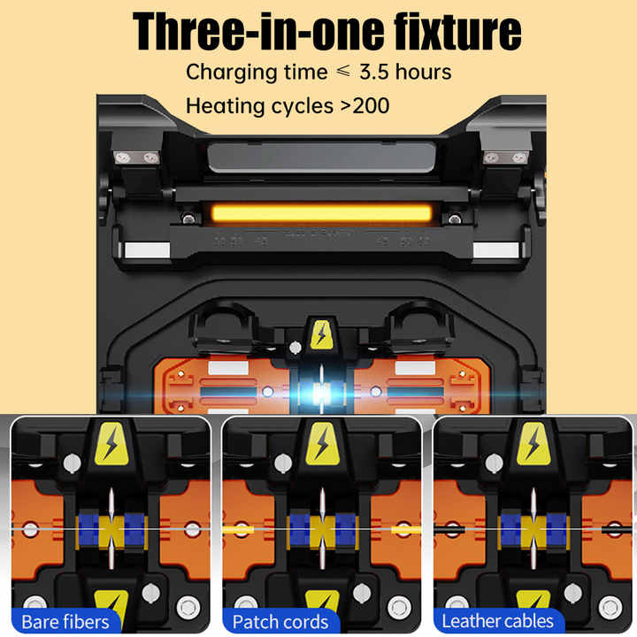 M5 optical fiber cable welding machine Built-in optic power meter ...