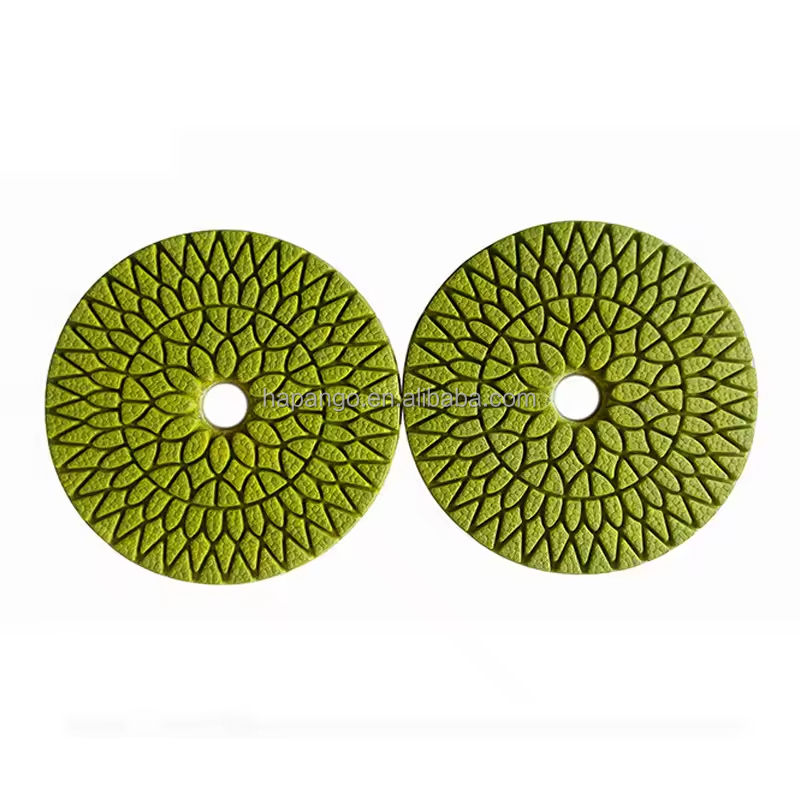 Factory Wholesale 4Inch 4-Steps Flexible Diamond Wet Polishing Pad for ...