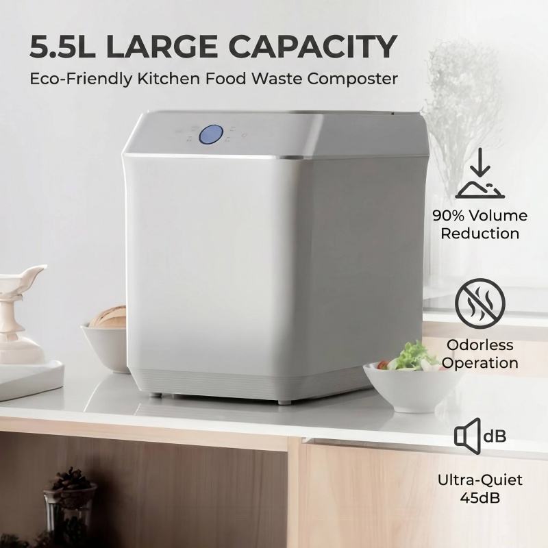 5.5L Household Electric Food Waste Composting Machine Smart Indoor ...