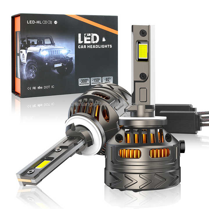 Chenlang Three Color With Flash Led Car Headlight 300W 36000LM Auto LED Headlights Bulbs 9-32v ...