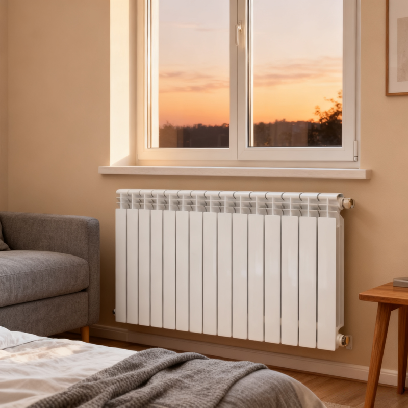 High Heat Output Minimalist Wall-Mounted HVAC System Heating Hot Water ...