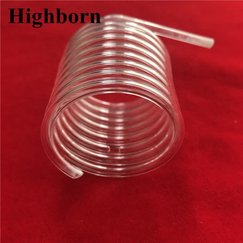 6 Coil Clear Helical Glass Tube - High Temperature & Quality