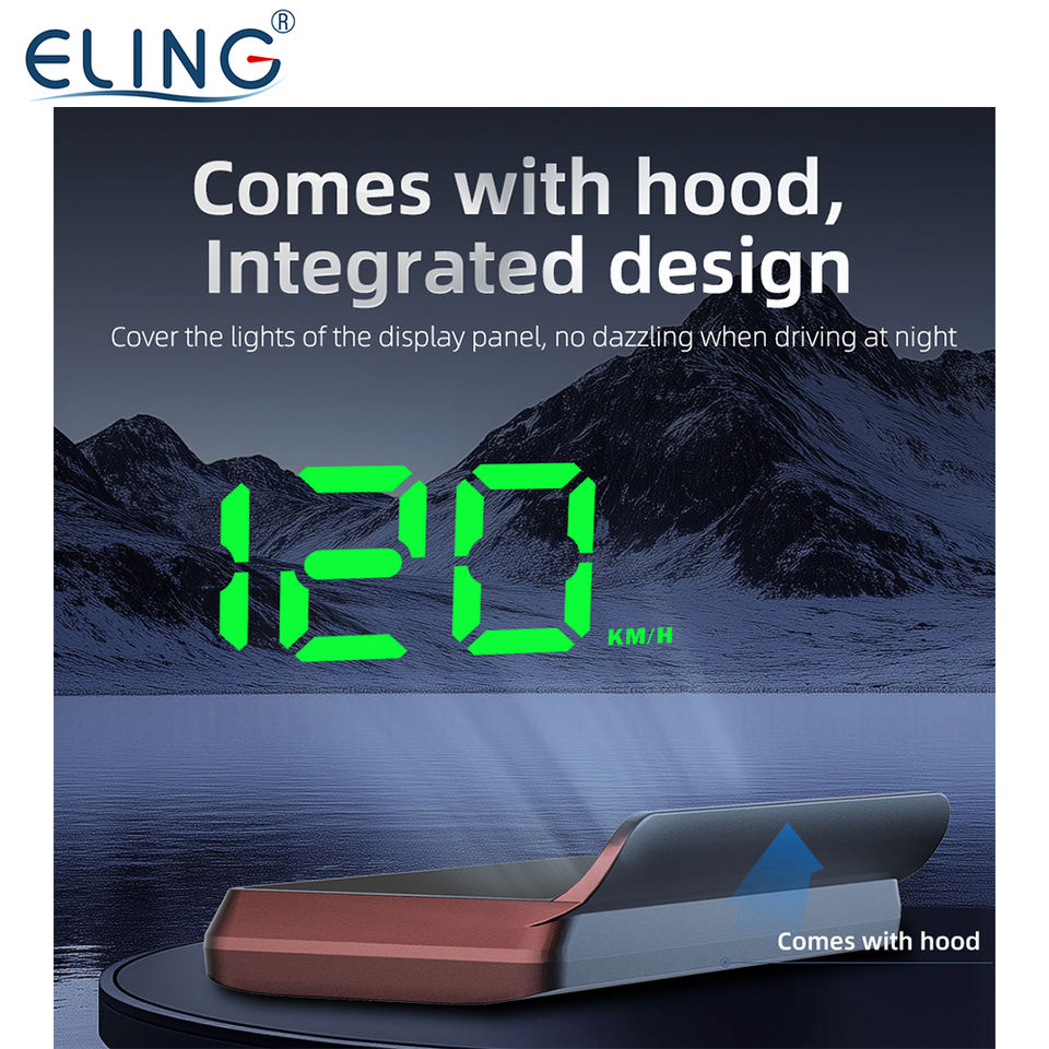 ELING Universal Digital HUD GPS Speedometer Head up Speed Display MPH ...