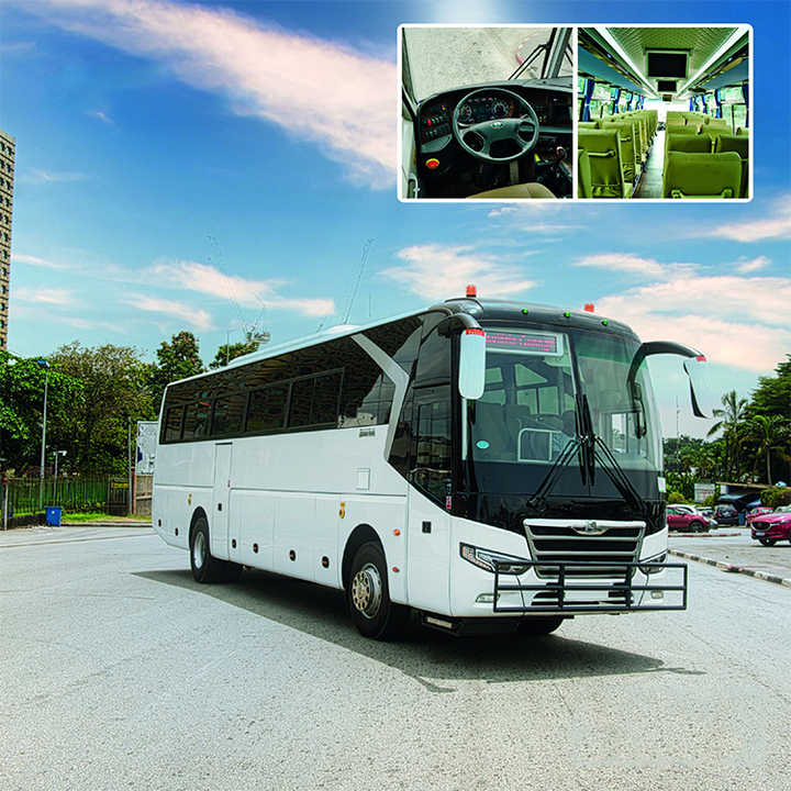 Zhongtong Manual Left Hand Drive 12 Meter Coach Bus LCK6120D