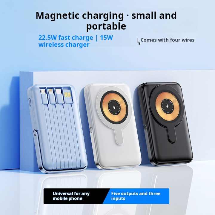 Convenient Mini Wireless Charging Magnetic Mobile Power Bank 10000 Mah ...