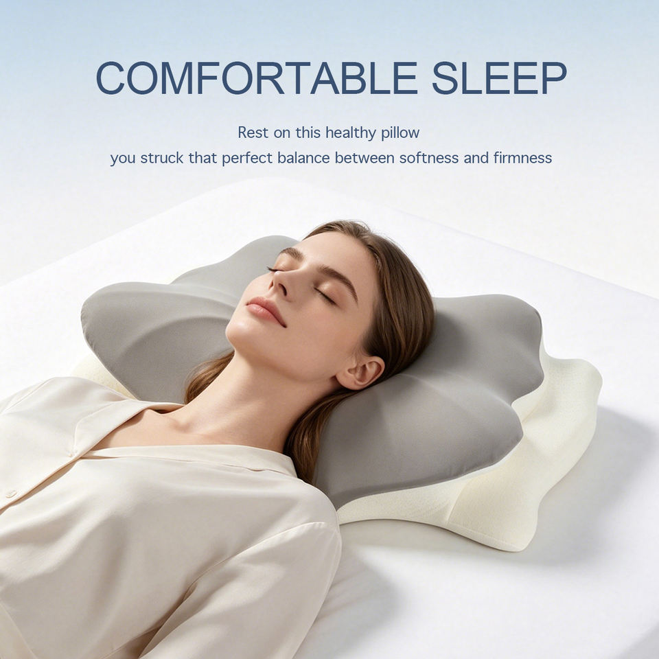 JTY Ear Shape OEM ODM Ergonomic Cervical Orthopedic Contour Memory Foam ...