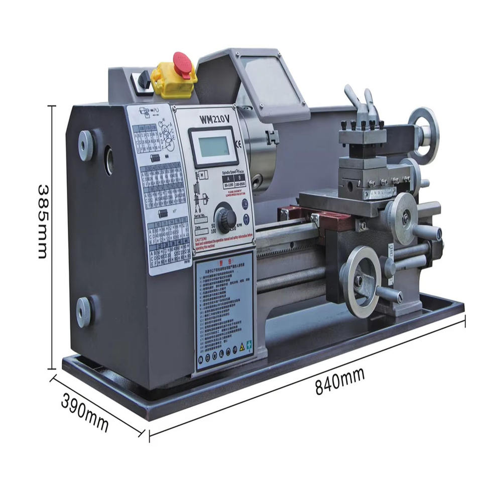 Easy Operate High Precision Gear Head Engine Bench Mini Lathe Metal ...