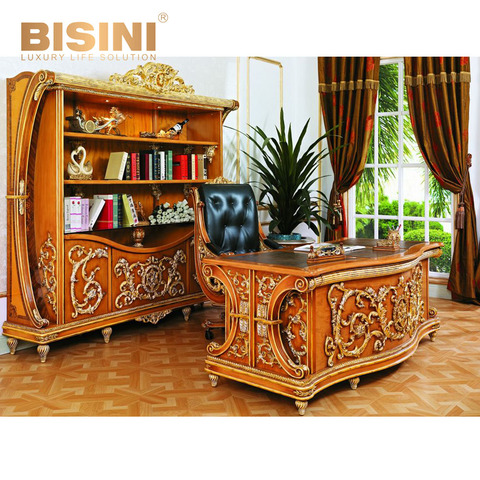 French Baroque Style Luxury Executive Office Desk/ European Classic ...