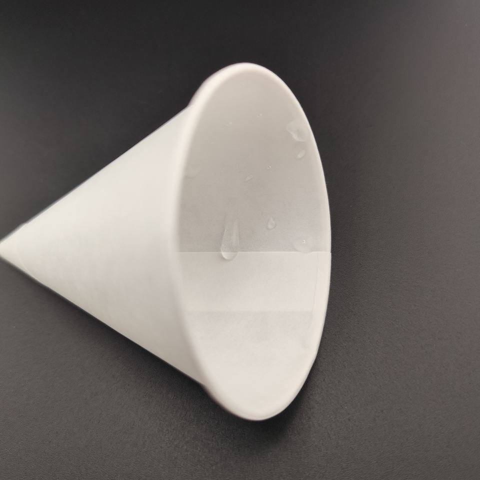 Paper Cones 4.5 oz Eco-Friendly Biodegradable White Disposable Paper ...