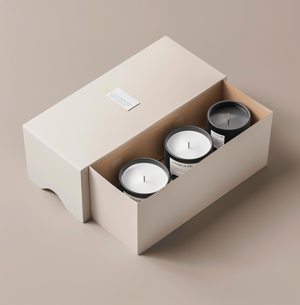 Custom Cardboard Gift Box for Scented Candles - Eco-friendly