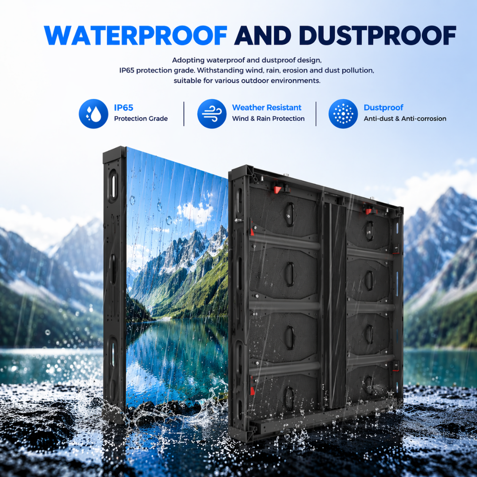P4.81 Outdoor LED Display Energy Saving Aluminum Cabinet Screen with ...