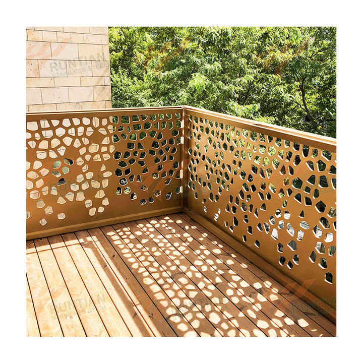 Modern Italian Antique Outdoor Stair Corten Steel Railing