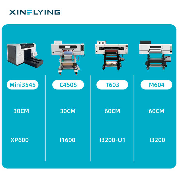 XinFlying Newest UV DTF Printer A3 Printer UV DTF 3PCS I1600 Fast Speed UV Sticker Printer for ...