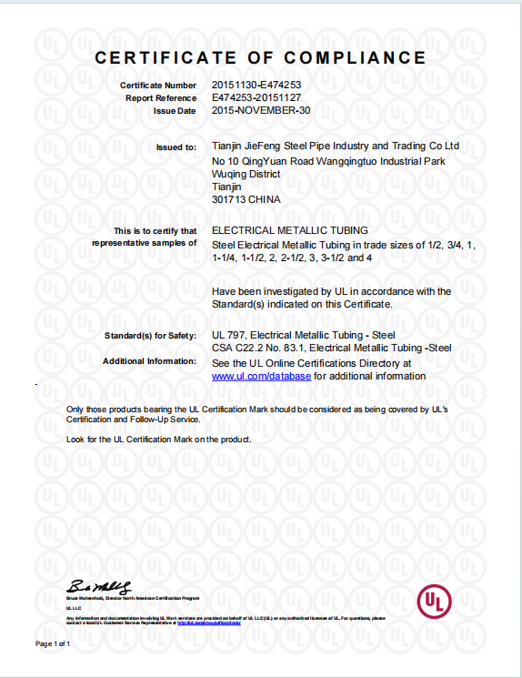 UL797 Certified Hot Dip Galvanized EMT Conduit Pipe| Alibaba.com