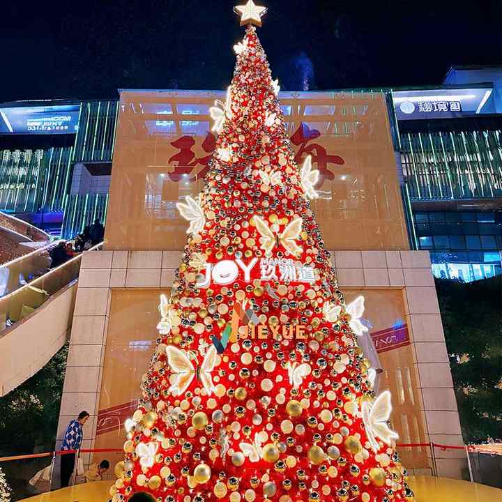Customized Giant Commercial Artificial Frame LED Christmas Tree 5-50m ...